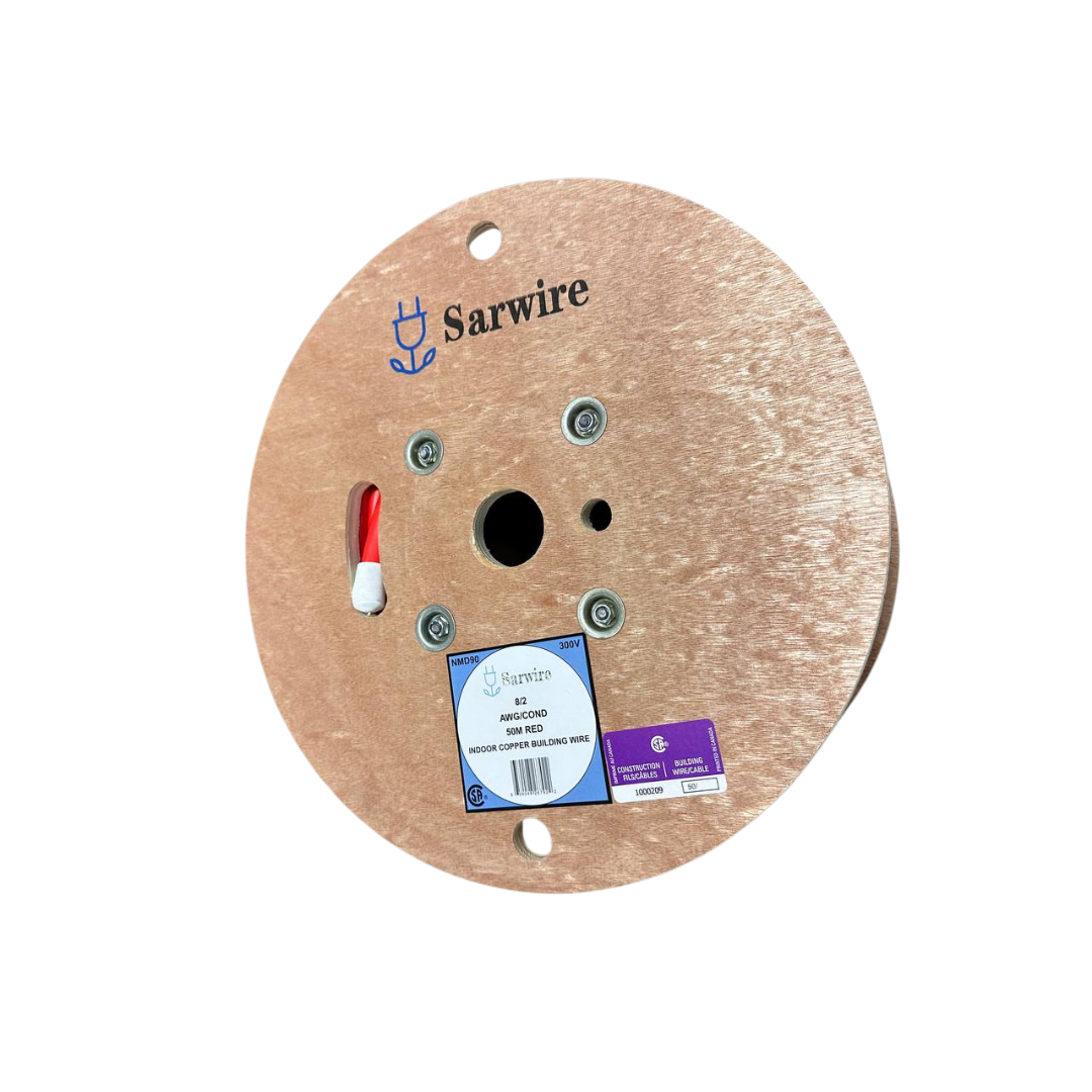 Sarwire CSA certificate Red NMD90 8/2 Copper Conductor With Bare Copper ...